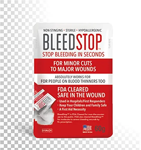 BleedStop™ First Aid Powder for Blood Clotting, Trauma Kit, Blood ...
