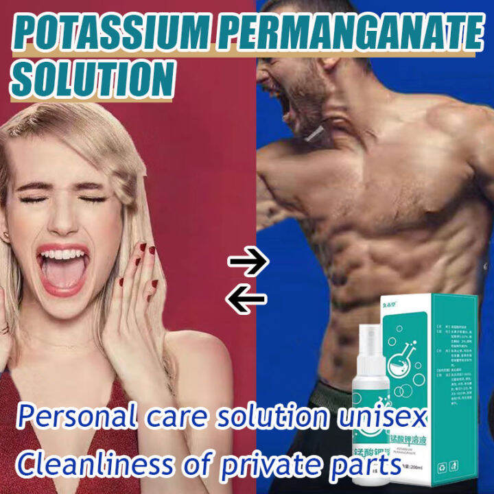 Potassium permanganate solution Private care fluid unisex Remove ...