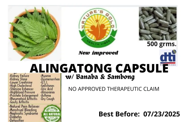 Nature's Gold Alingatong Capsule good for illnesses such as kidney ...