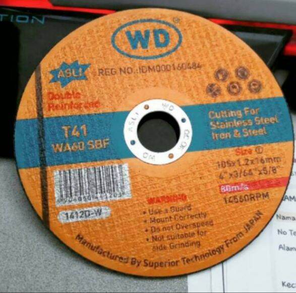 MATA GURINDA WD 4 X 1.2 PER BIJI /Mata Gurinda Potong 4 x1.2 WD / Batu ...