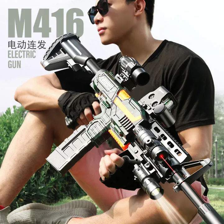 M416 Blaster Electric Nerf Rifle Machine Guntoy, 104cm length, softbullet gun, soft bullet gun ...