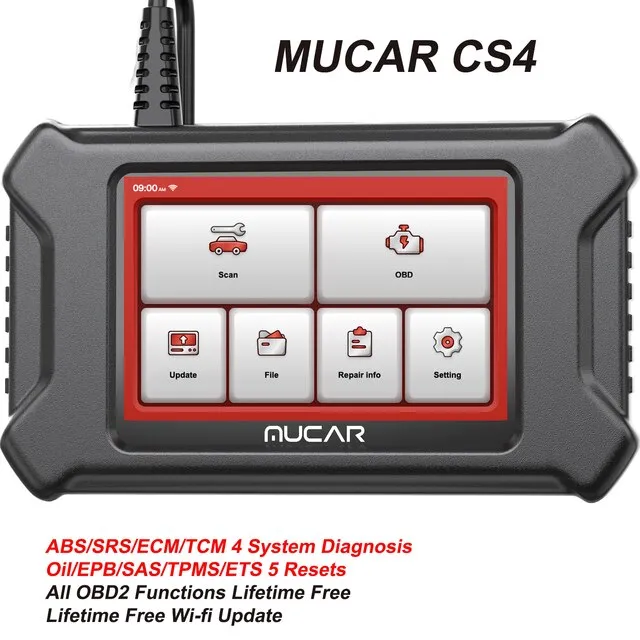 MUCAR CS2 CS4 CS90 OBD2 Scanner ABS Brake Engine System Diagnostic Tool ...