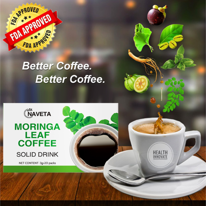 NAVETA Super Moringa coffee / Moringa Leaf Instant Black Coffee Solid ...