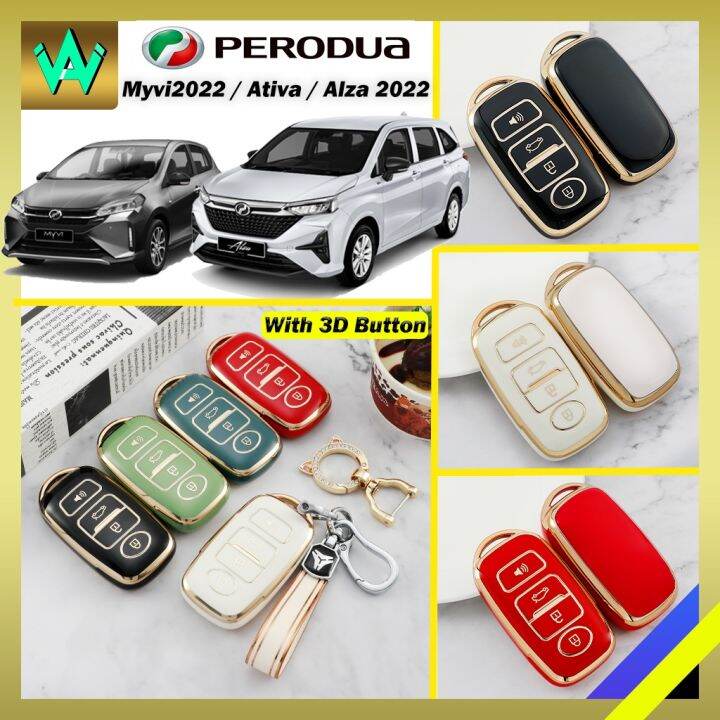 XIFNAN Perodua Myvi Ativa New Alza Key Cover Sarung Kunci Kereta 2022 ...