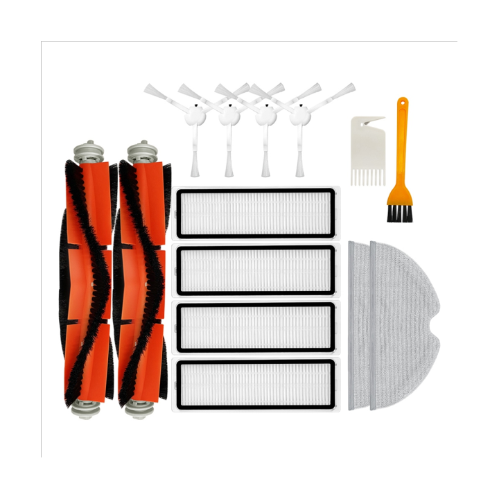 1 Set Main Side Brush Hepa Filter Mop Cloth Rag For Xiaomi Mijia 1c 2c