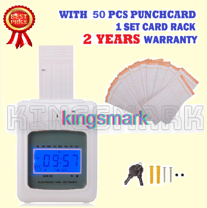 Punch Card Time Card Machine Digital | Lazada
