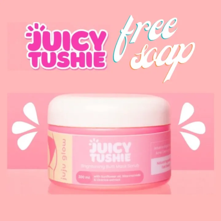 BUTT, BIKINI AREA, UNDERARM WHITENING Juicy Tushie Scrub and Serum WITH FREEBIE | Lazada PH