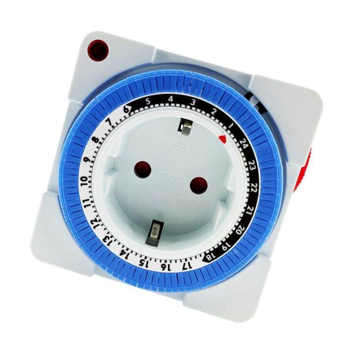 24 Hours Timer Switch Timer Plug In Mechanical Grounded Programmable ...