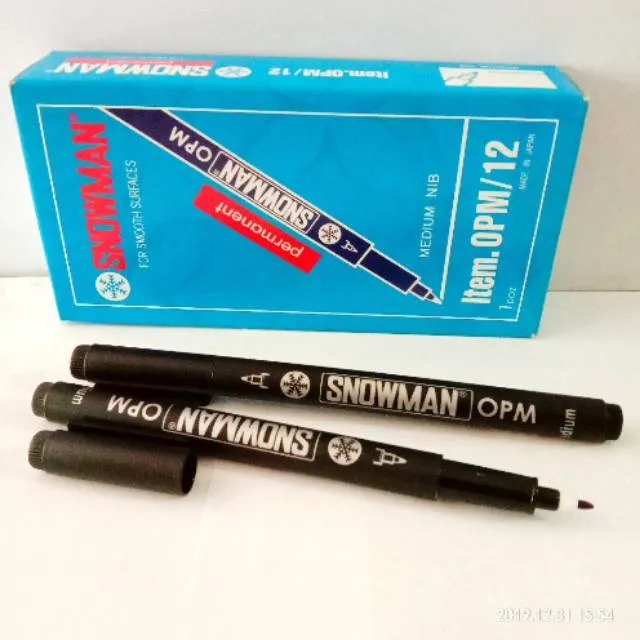 Spidol snowman opm hitam -1 pcs | Lazada Indonesia