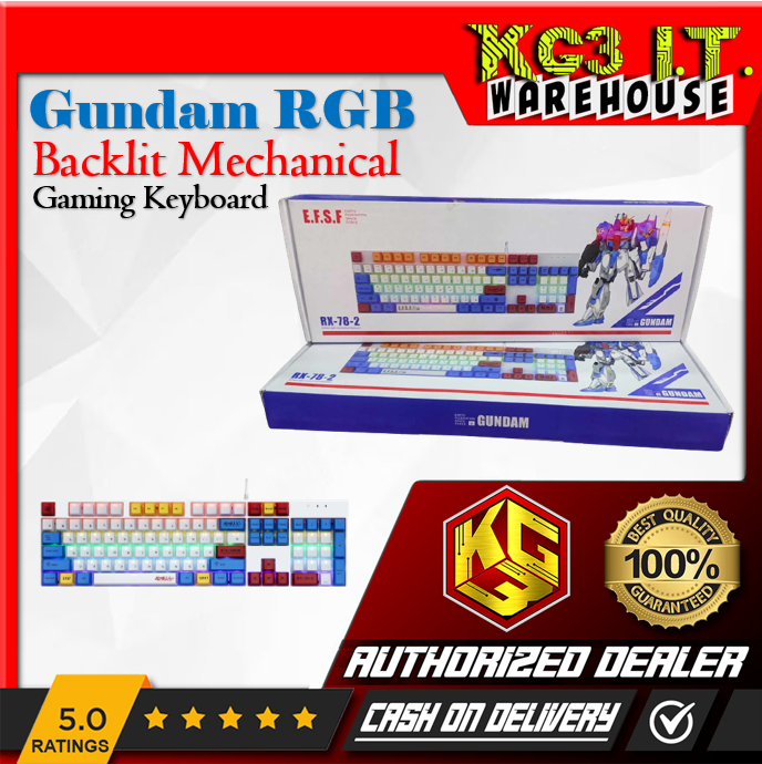 Zeus x Gundam RGB Backlit Mechanical Gaming Keyboard 104 Keys Blue ... Zeus x Gundam RGB Backlit Mechanical Gaming Keyboard 104 Keys Blue ...