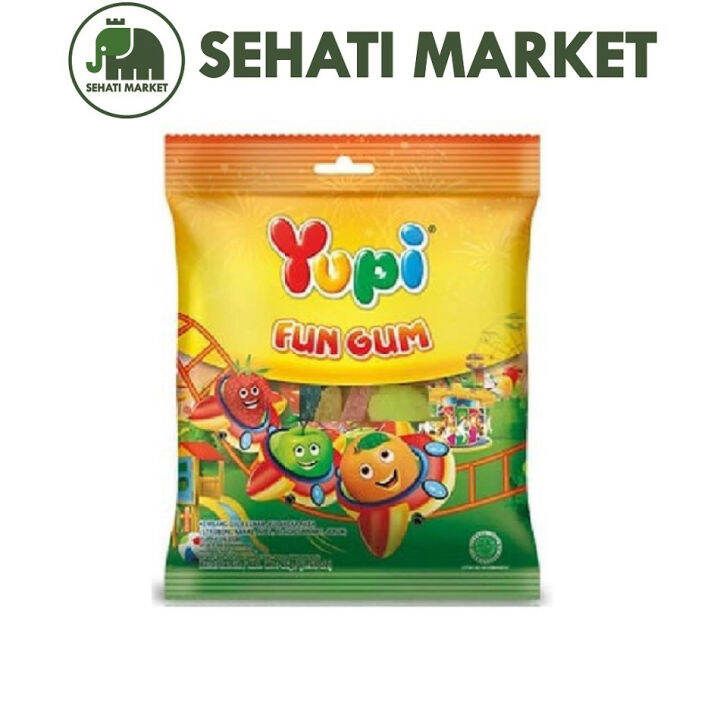 YUPI GUMMY CANDIES PERMEN FUN GUM 45g | Lazada Indonesia