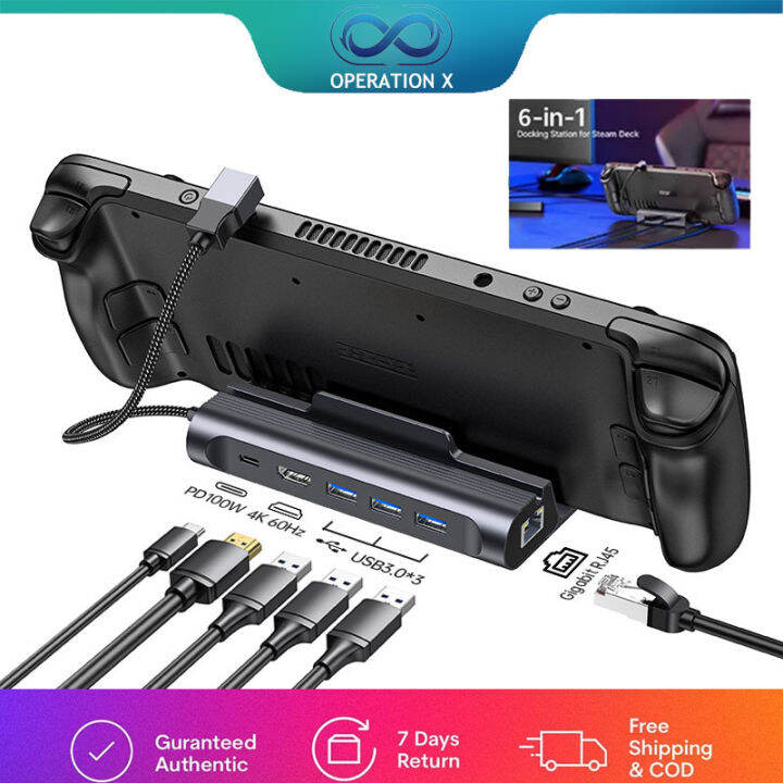 OPERATION X Docking Station Compatible with Steam Deck, 6-in-1 Steam ...