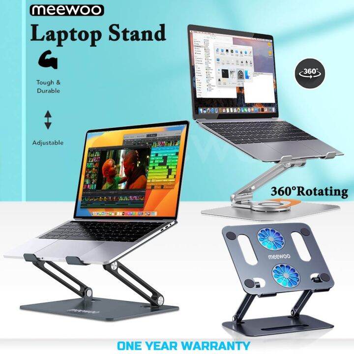 Meewoo Laptop Stand Adjustable Laptop Riser Portable Laptop Holder ...