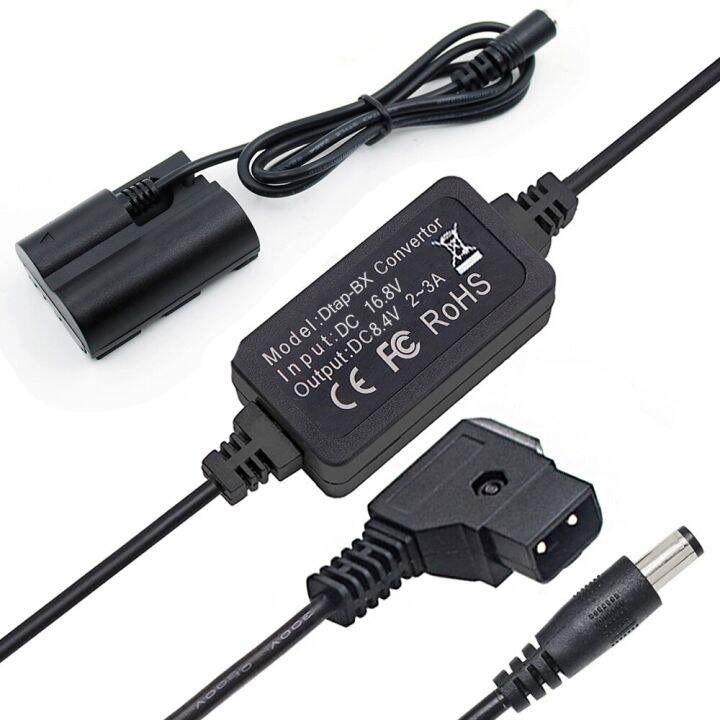 D-TAP Step-Down Cable To DR-E2 DC Coupler DR-400 Dummy Power BP-511 For ...