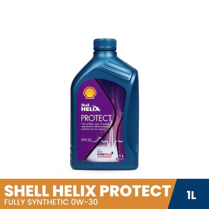 SHELL Helix Protect Fully Synthetic 0W-30 (1Liter) - Car Gasoline ...