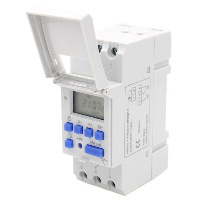 Thc15a Ac 220v 240v Digital Lcd Programmable Timer 16a Time Timer Relay