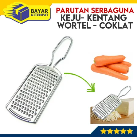 Parutan Keju Stainless Anti Karat Serbaguna Alat Parut Kentang Wortel ...
