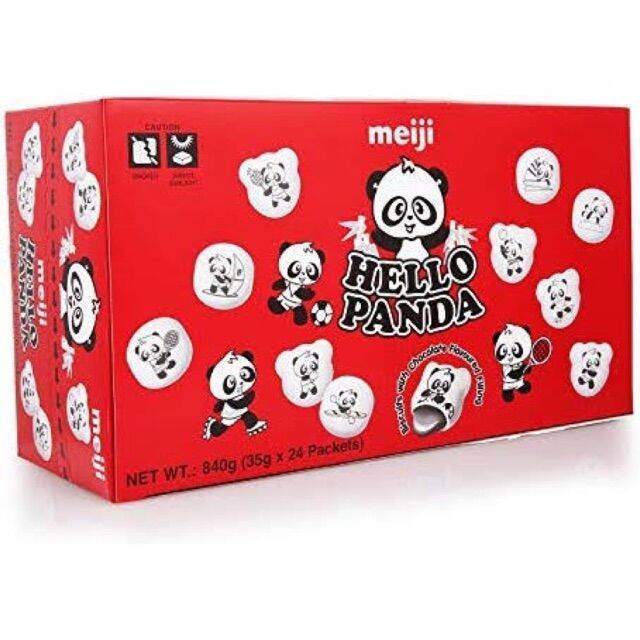 Meiji Hello Panda Biscuits With Chocolate Flavored Filling 24 packs x ...