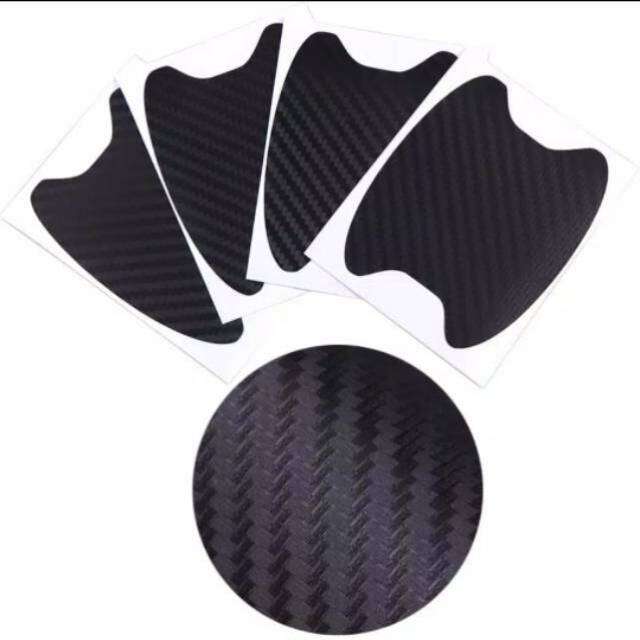4pecs sticker carbon 3D sticker handle pintu mobil all mobil bisa ...