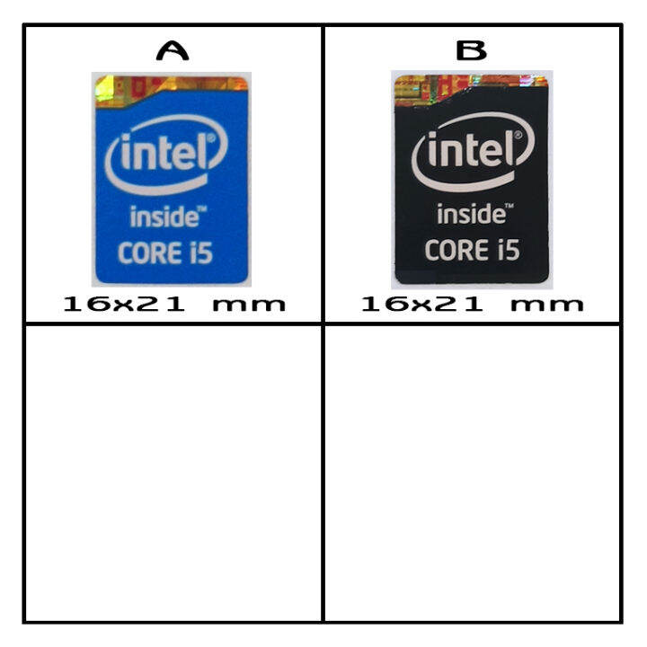 Sticker Stiker Logo intel Core i5 Gen 4 Gen 5 Original | Lazada Indonesia