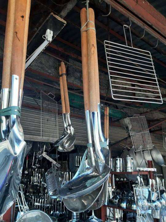 3PCS EXTRA LARGE SANDOK AND SIANSE, WITH WOOD HANDLE | Lazada PH