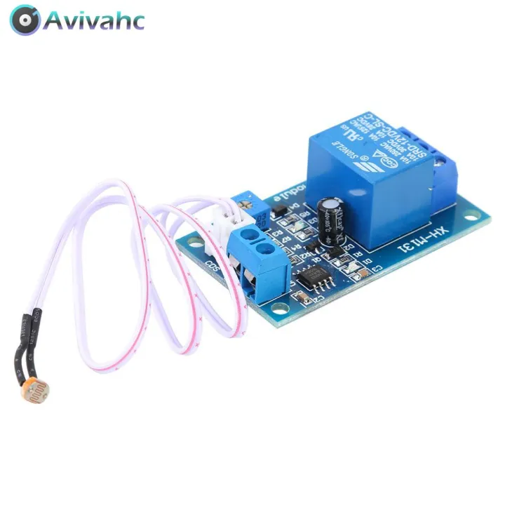 XH-M131 Photoresistor Brightness Auto Control Module 12V Relay Light ...