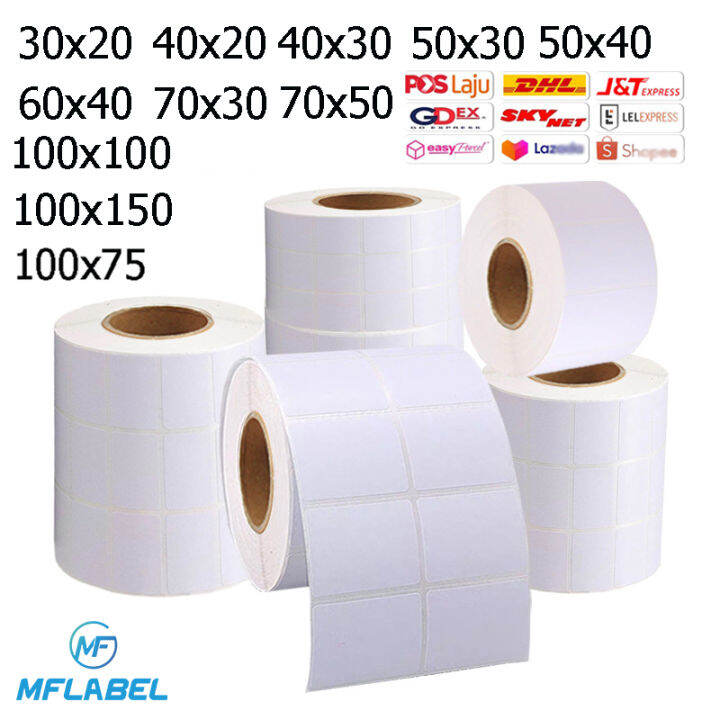 (ถูกที่สุด)สติ๊กเกอร์บาร์โค้ดความร้อน Thermal Sticker Label เทอร์มอล ...
