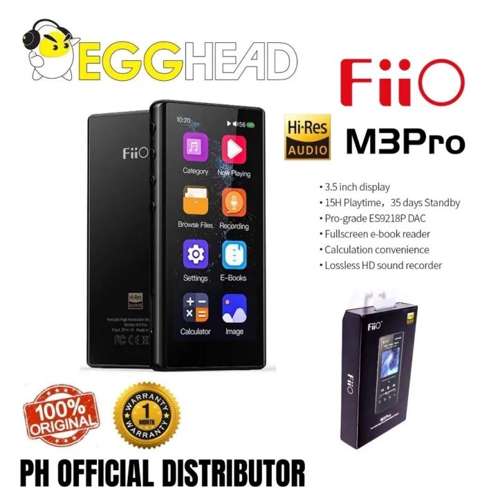 FiiO M3 Pro | MP3 Player, High Resolution and 3.5" Full Touchscreen HiFi Lossless Sound Player ...