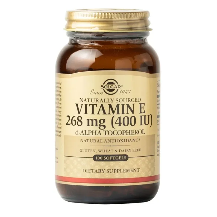 Solgar Vitamin E 268mg (400IU) d-Alpha Tocopherol 100 Softgels | Lazada PH