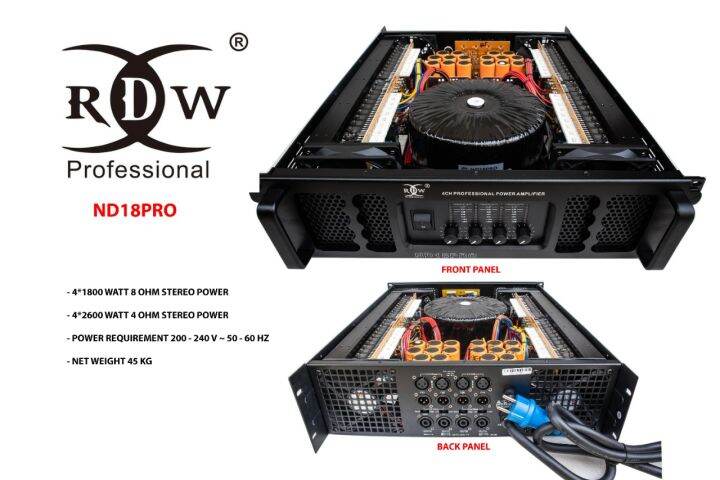 POWER Amplifier GT-LAB ND 18 PRO ORIGINAL BY RDW PROFESSIONAL | Lazada Indonesia