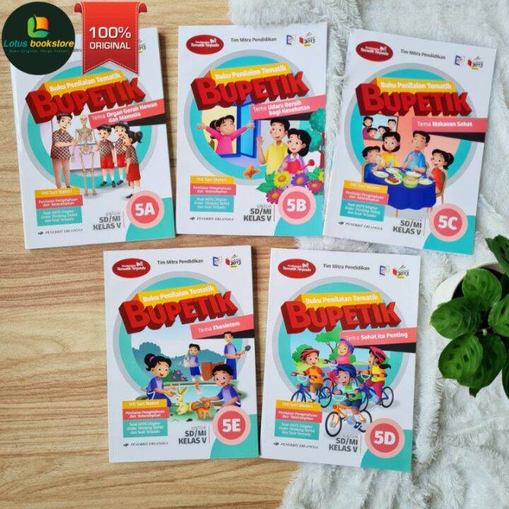 Buku Bupetik SD Kelas 5 Semester 1 (5A 5B 5C 5D 5E) - Buku Erlangga - K2013 Revisi | Lazada ...