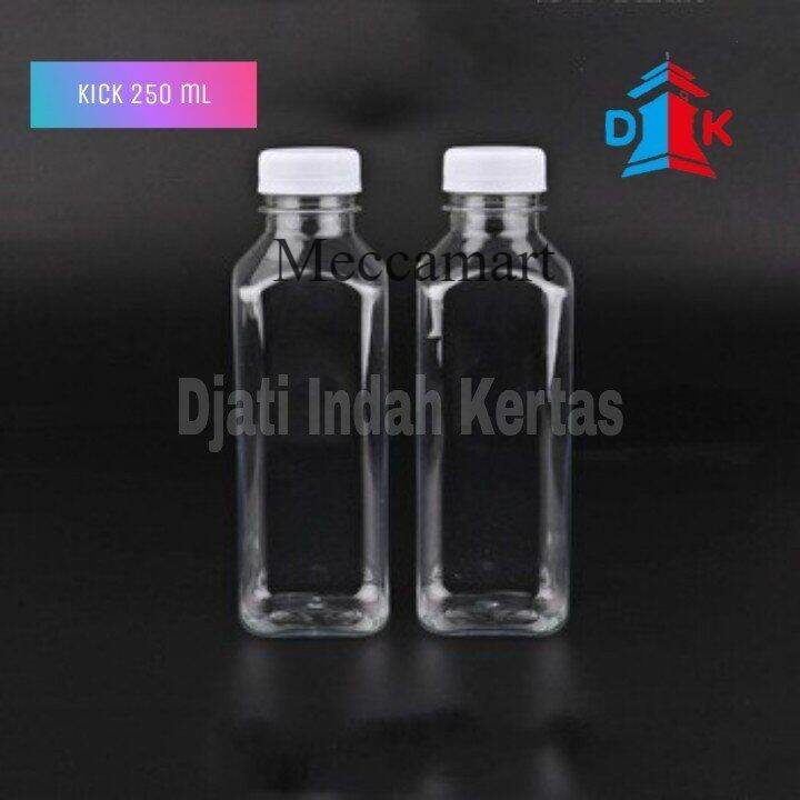 Botol Minum Bening Kotak ( Kick ) Sekali Pakai Uk 250 ml. | Lazada ...