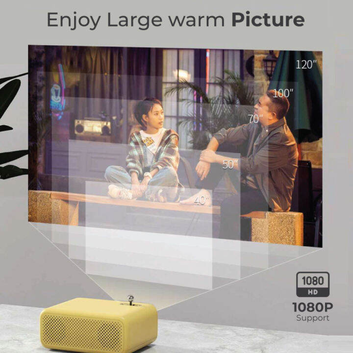 Wanbo Mini Projector โปรเจคเตอร์ มินิโปรเจคเตอร์ คมชัด 1080P | Lazada.co.th