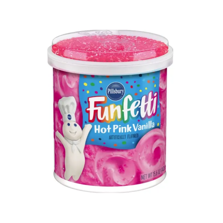 Pillsbury Funfetti Hot Pink Vanilla Frosting with Sprinkles 426g ...