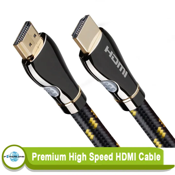 Powerlong PH V2.0 Slim Flat Gold Plated Premium HIGH SPEED HDMI Cable ...