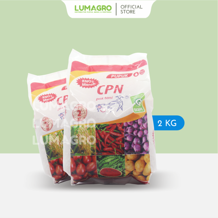 Pupuk KNO3 Merah 2kg CPN Pak Tani Nitrogen15 Kalium15 Pertumbuhan Daun ...