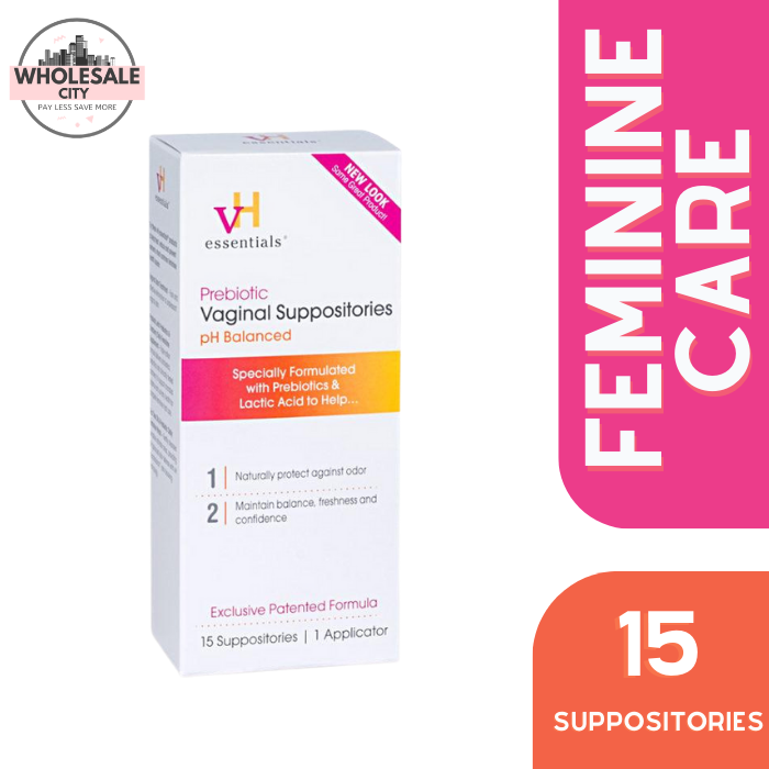 vH Essentials pH Balanced Prebiotic Vaginal Suppositories | Lazada PH