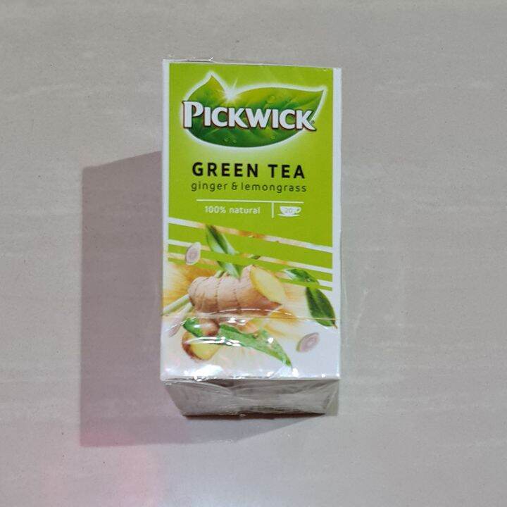 Pickwick Green Tea Ginger & Lemongrass 20 x 1.5 Gram | Lazada Indonesia