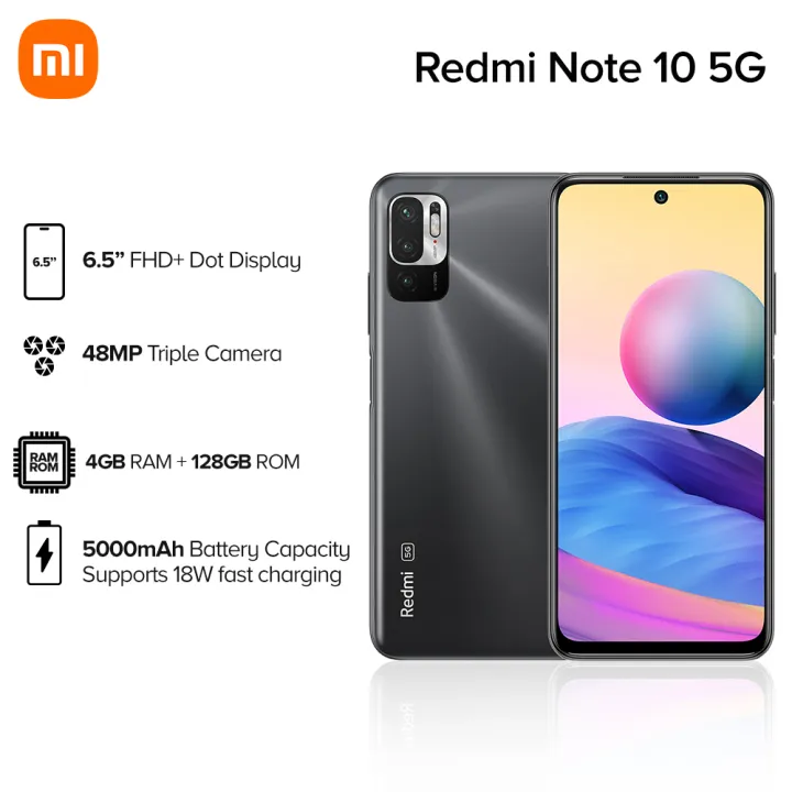 XIAOMI Redmi Note 10 5G 4GB RAM 128GB ROM 6.5" FHD+ Dot Display ...