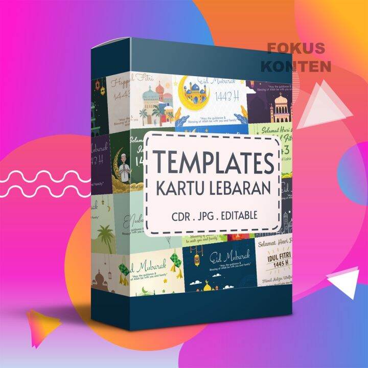 25 Desain Kartu Lebaran CDR v24 - Template | Lazada Indonesia