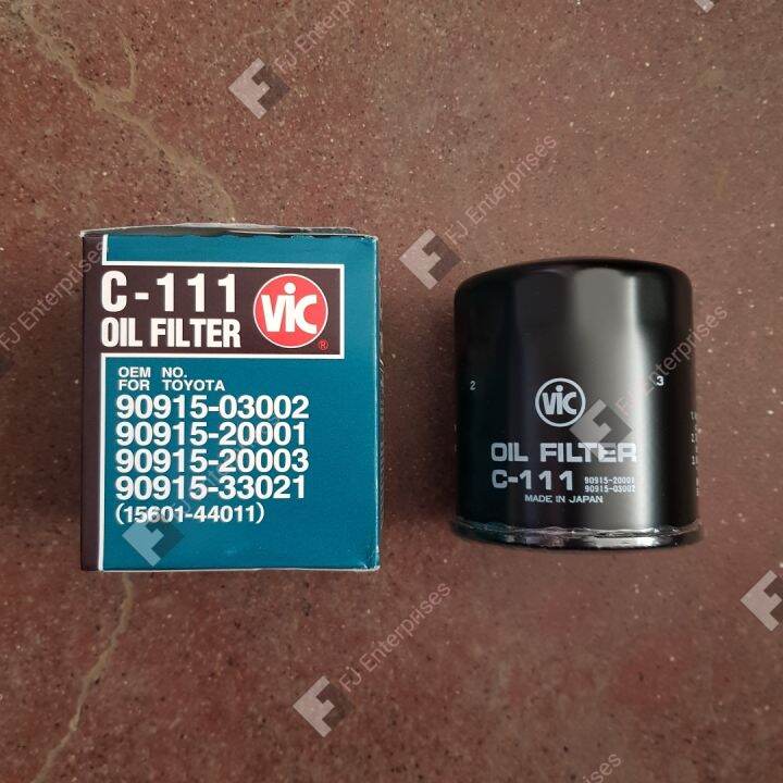 OIL FILTER VIC C-111 for TOYOTA INNOVA FORTUNER D4D COMMUTER HI-ACE ...