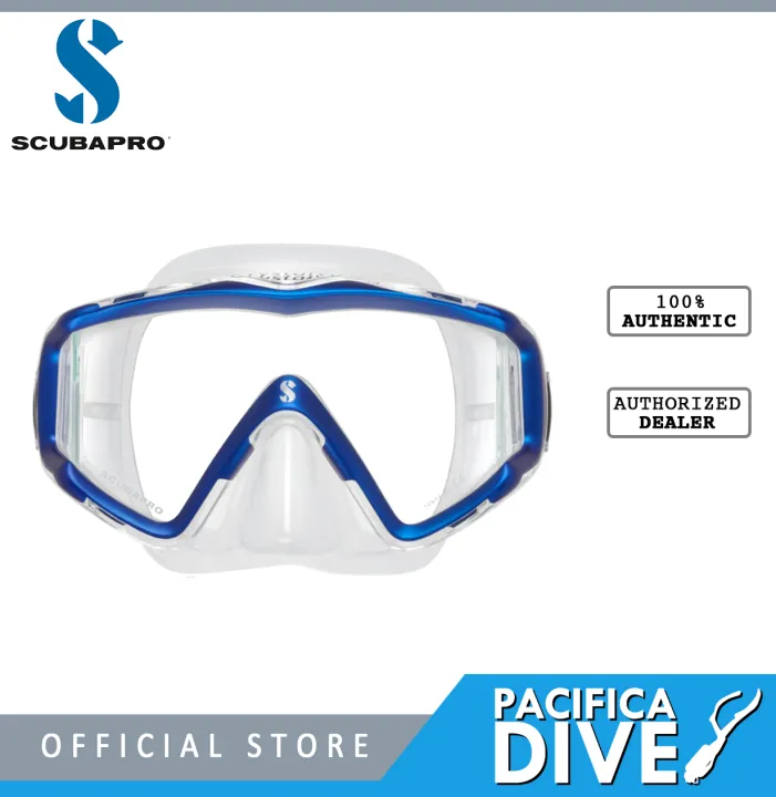 SCUBAPRO, Crystal Vu Dive Mask, Clear/Blue | Lazada PH