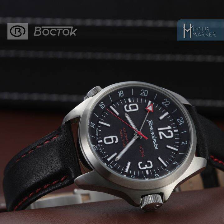[Sold out] Vostok (Boctok) Komandirskie K34 GMT Dual Time Automatic Men ...