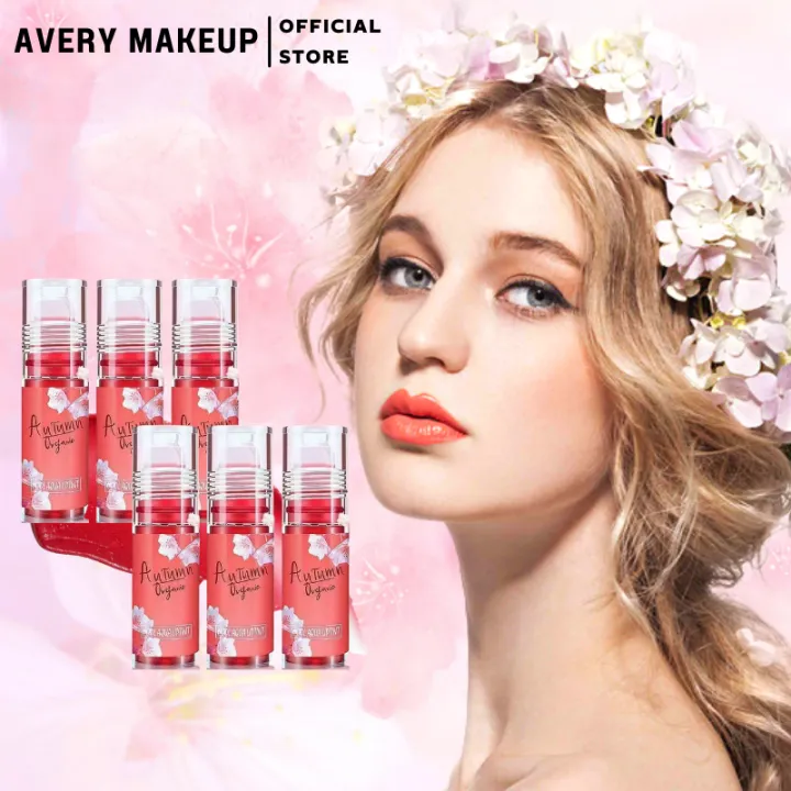 AVERY MAKEUP 6 colors Lip Tint and Cheek tint All-Day Lip and Cheek ...