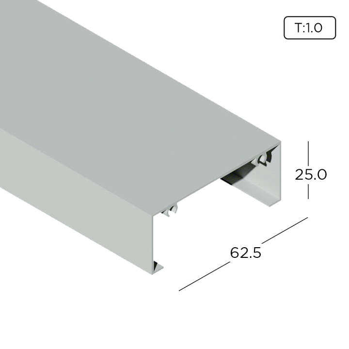 Aluminium Extrusion Louvre Frame Window Profile (Big) Thickness 1.00mm ...