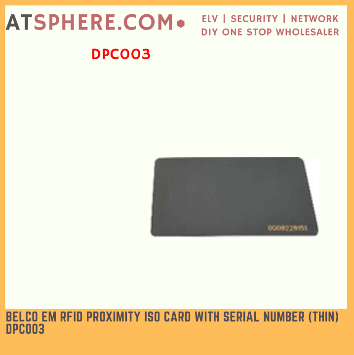 Door Access Control EM RFID ID Proximity ISO Card with Serial Number ...