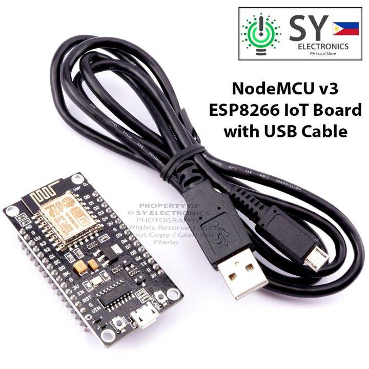 【cod】 Nodemcu V3 Esp8266 With Micro Usb Esp 12e Arduino Ch340 Wifi Iot