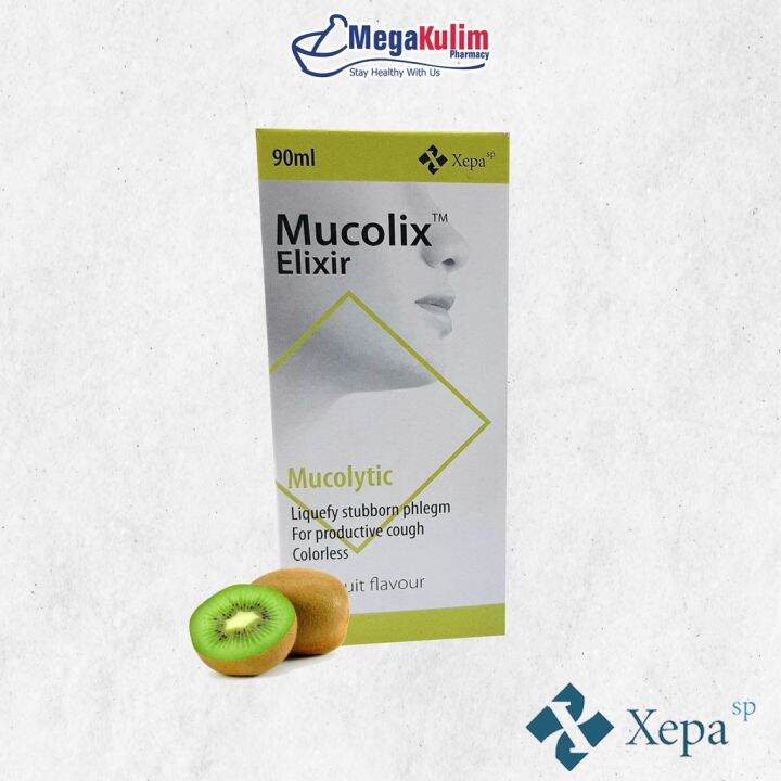 Mucolix Elixir Cold & Cough Relief 90mL | Lazada