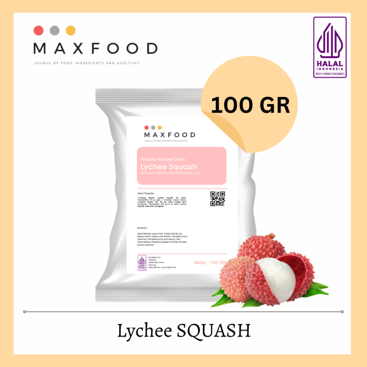 LYCHEE SQUASH / BUBUK MINUMAN SQUASH RASA LECI 100 GR | Lazada Indonesia