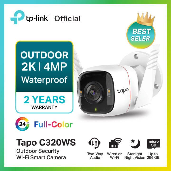 TP-Link Tapo C320WS Outdoor Security Wi-Fi Camera กล้อง Outdoor กันน้ำ ...